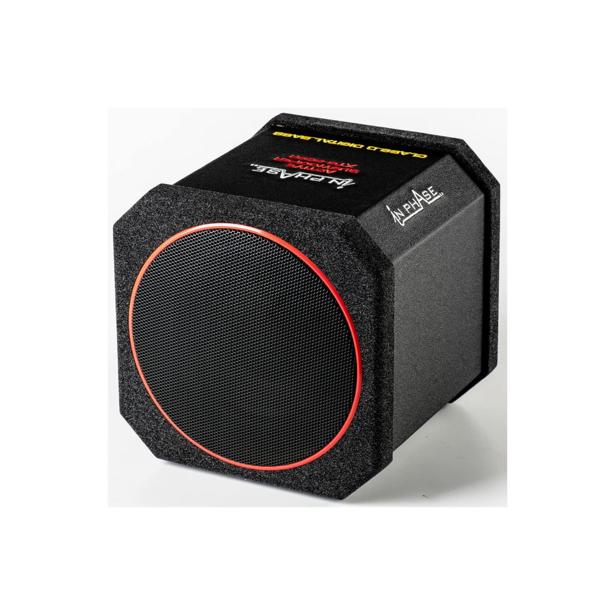 In Phase Car Audio XTB-828R 8" 300W Active Subwoofer — Car Audio Discount